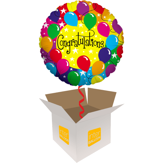 Congratulations Helium Balloons Delivered in the UK by interBALLOON