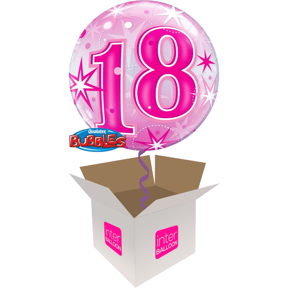 18th Birthday Helium Balloons Delivered in the UK by interBALLOON