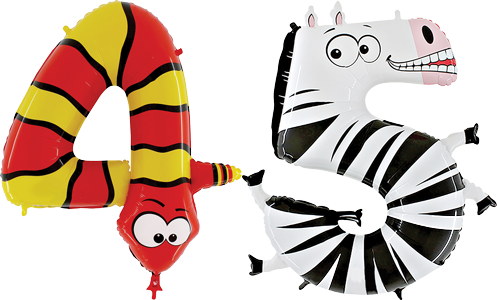 45th Birthday Helium Balloons Delivered in the UK by interBALLOON